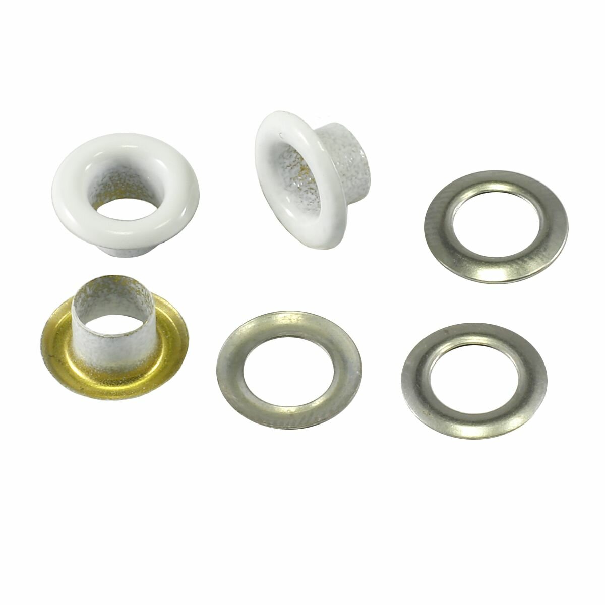 05 5151/02 Люверс d-5мм цв. металл/ цв. эмаль, белый BIG