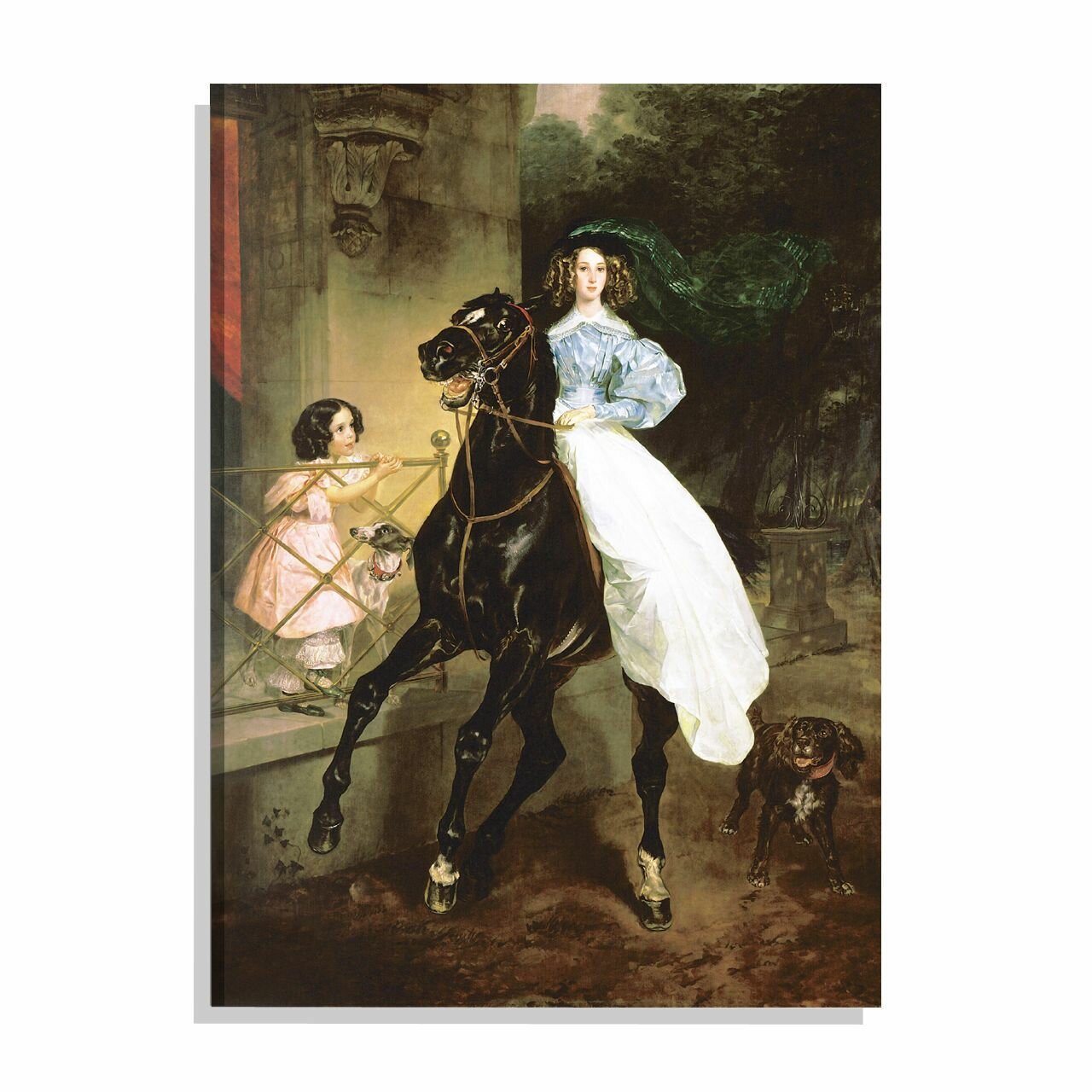 Картина на холсте, репродукция Всадница- Карл Брюллов