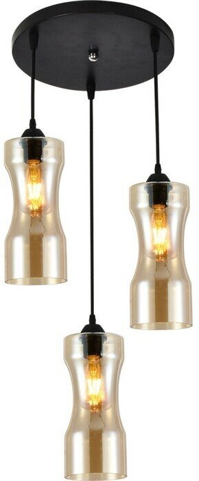 Светильник "Дух" 3х60Вт Е27 черный 33х33х100см 9567433