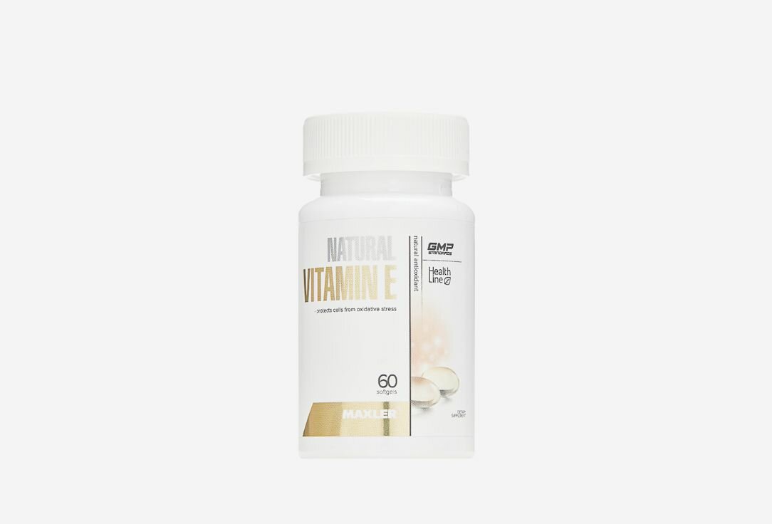 Комплекс витаминов и минералов для красоты кожи MAXLER Vitamin E Natural form, в капсулах