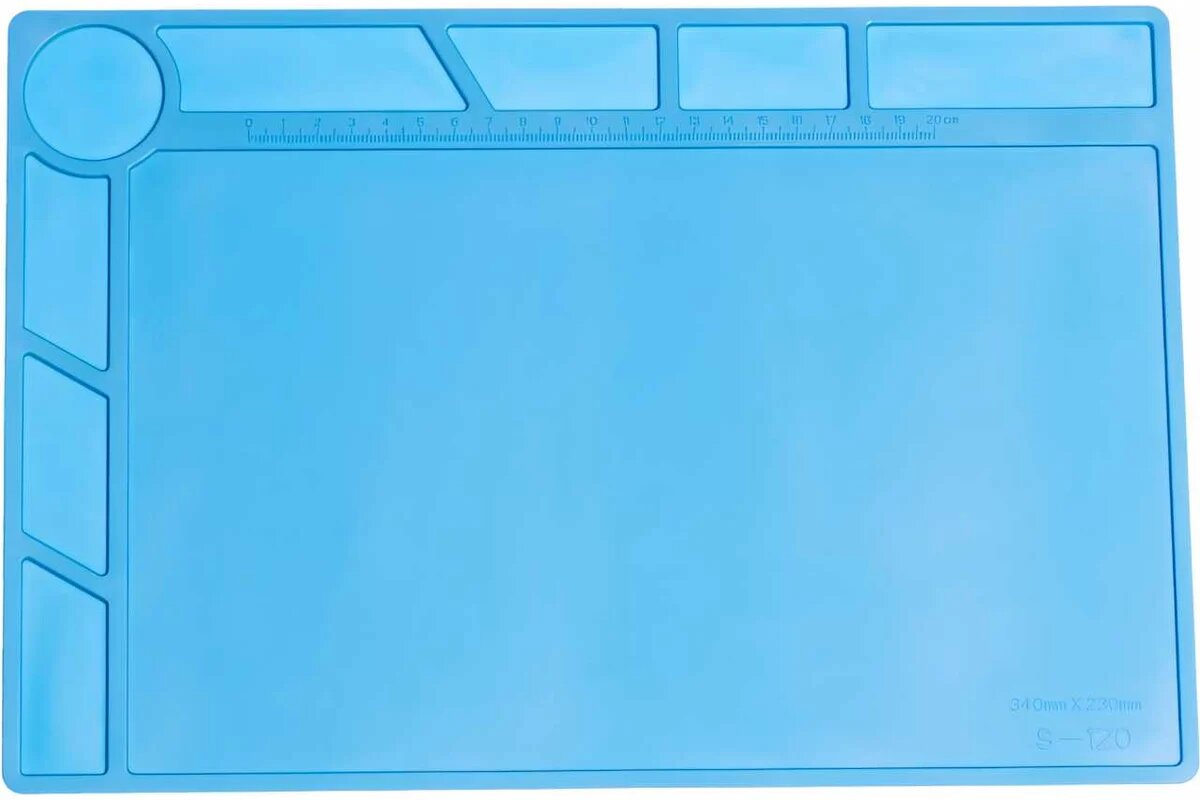 Термостойкий коврик для пайки и ремонта S120 340x230 мм QUICKO QTS120, антистатический