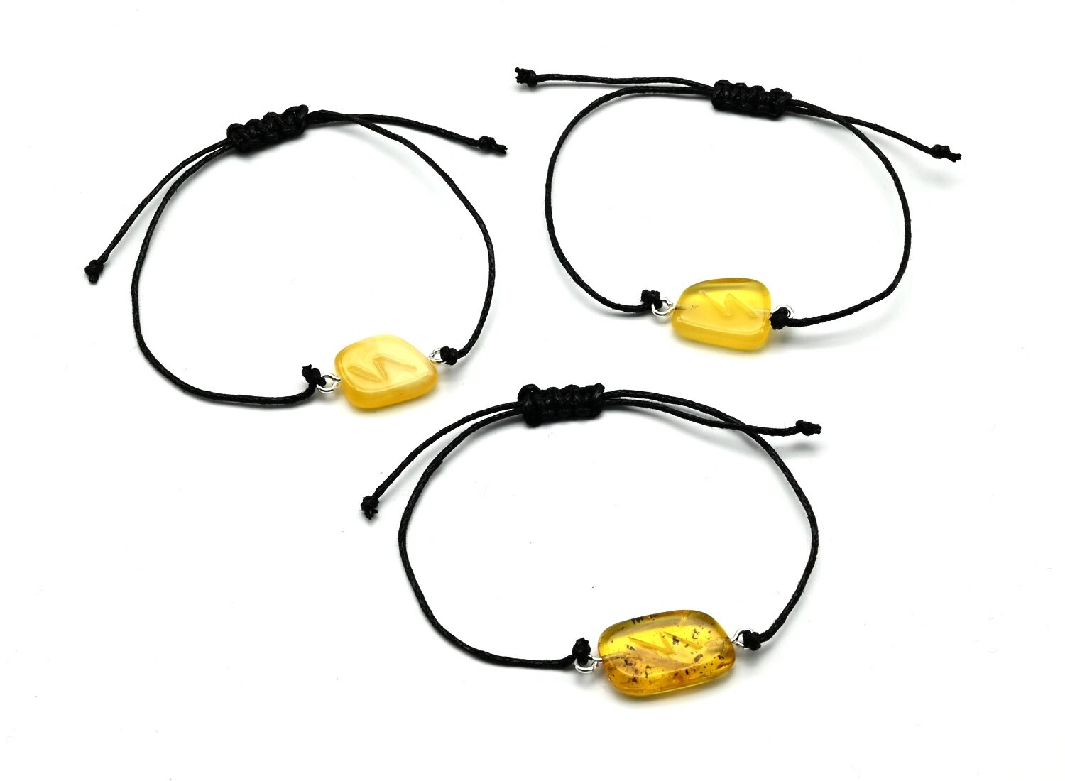 Браслет, янтарь