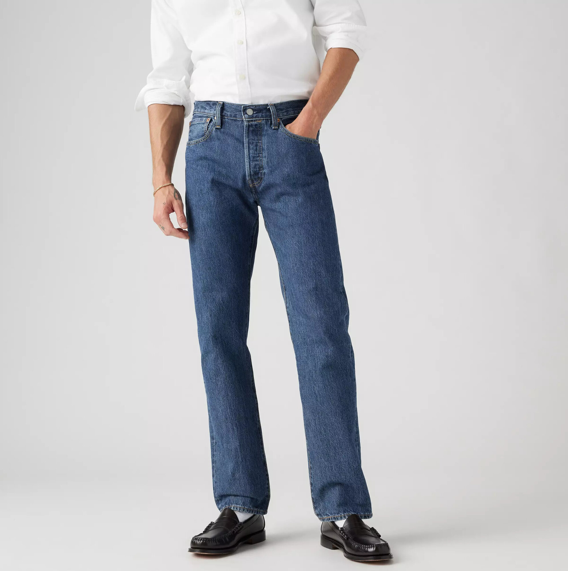 Джинсы зауженные 501 LEVI'S ORIGINAL 