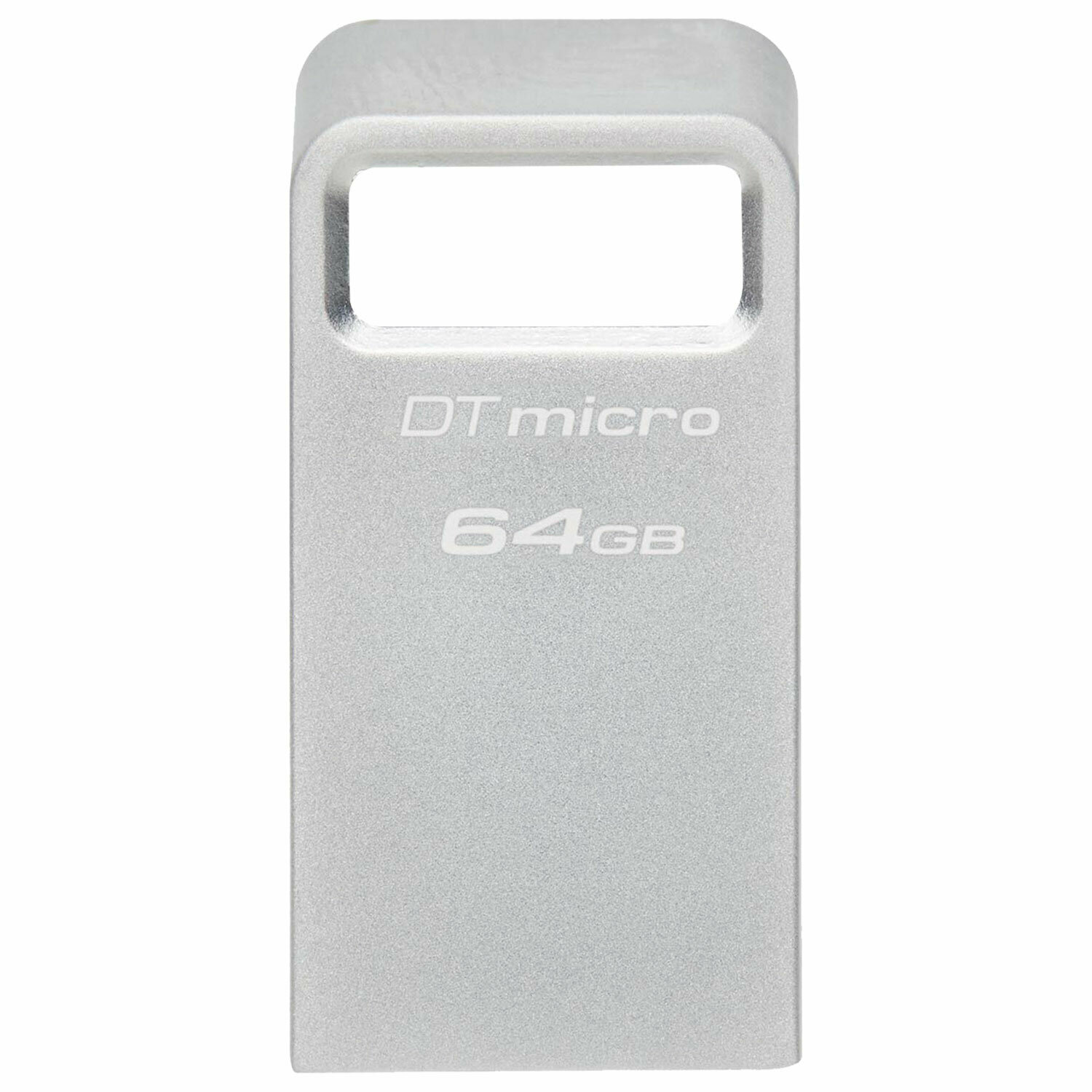 Флеш-диск 64 GB, KINGSTON DataTraveler Micro USB 3.2, металлический корпус, серебристый, DTMC3G2/64GB
