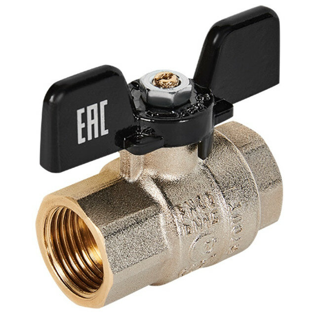 STOUT полнопроходной шаровый кран 1/2 ВР/ВР латунь бабочка для водопроводной сети