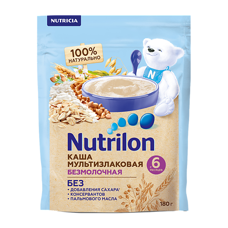 Нутрилон каша б/м Мультизлаковая (низкоаллерг) 180г