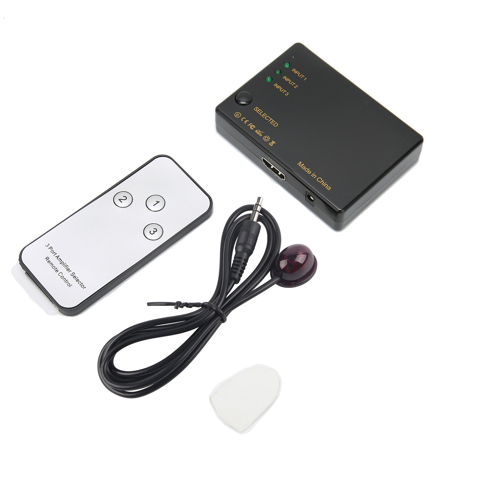 Мультимедийный интерфейс 4Kx2K HD, переключатель 3 в 1 с пультом дистанционного управления, HDMI-переключатель с разрешением 4K для телевизора, ПК, PS4, Xbox, DVD-плеера