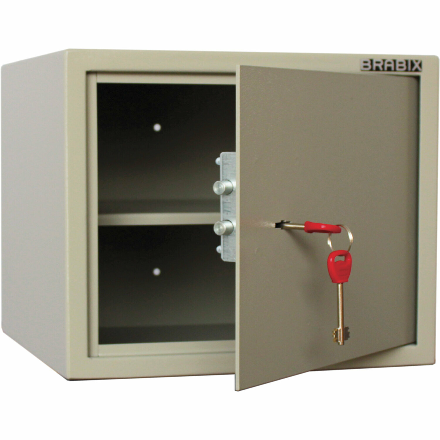 Сейф мебельный Brabix "D-29m", 29х35х30 см, 9 кг, ключевой замок, крепление к стене