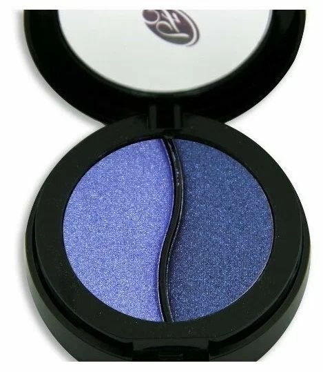 Тени для бровей FARRES Двухцветные, перламутровые, тон 10, Голубой, синий