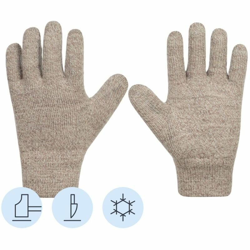 Перчатки защитные Гуттаперча полушерстяные трехслойные флис/шелтер, Чибис Ш размер 9 утепленные