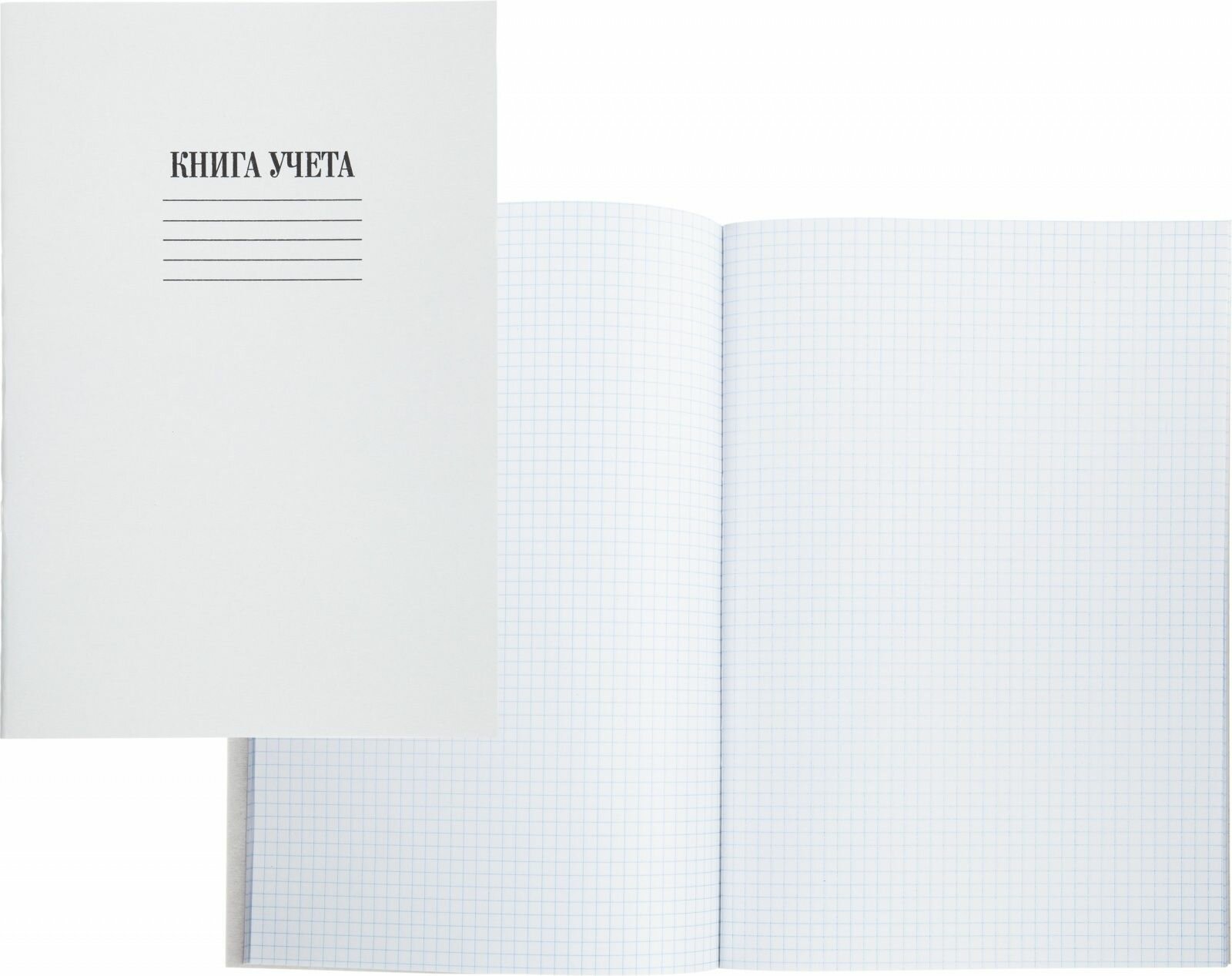 Книга учета Attache 48 листов А4 в клетку, на скрепке, блок офсет
