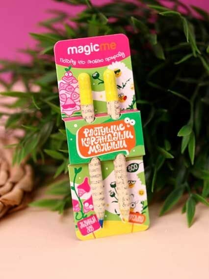 Растущие карандаши Magicme "Львиный зев, Ромашка", mini, синий, желтый