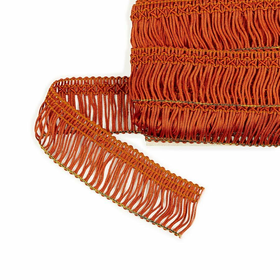 Бахрома Gamma 35 мм А-08 16 м +- 0.5 м №198 терракотовый