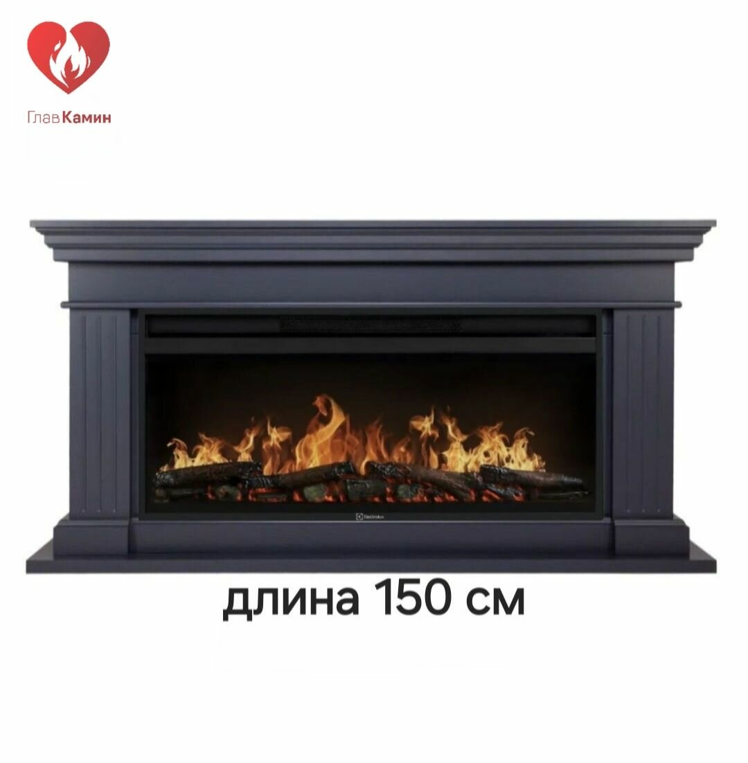 Электрокамин Ontario GR с очагом Electrolux EFP/P - 3620LS (яркое пламя, пульт, звук, обогрев)