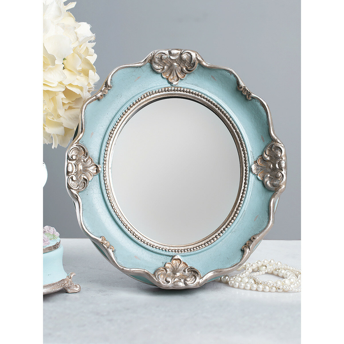 Зеркало настольное Casaentera CE04-28-620 голубой 200х40х220