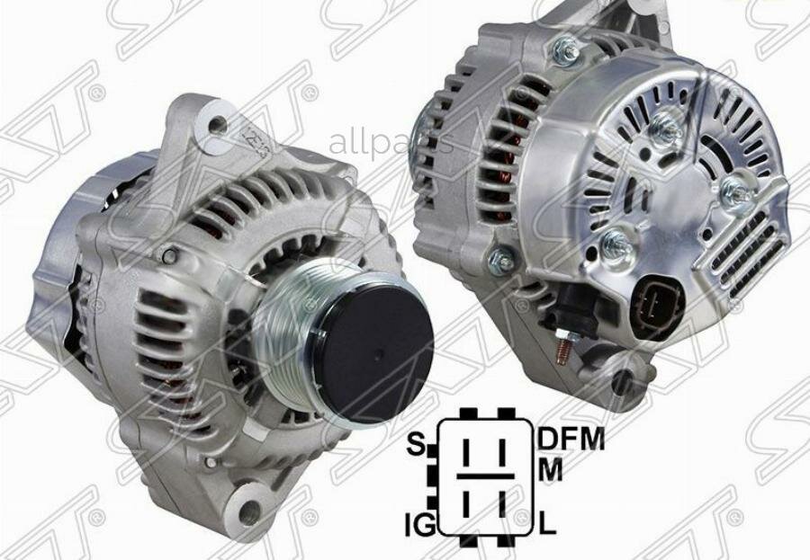 SAT ST-27060-30010 Генератор TOYOTA LAND CRUISER PRADO KDJ9#/HILUX SURF KDN18# 1KD (восстановленный)