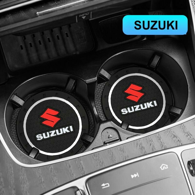 Коврик в подстаканник автомобиля SUZUKI, 2 шт