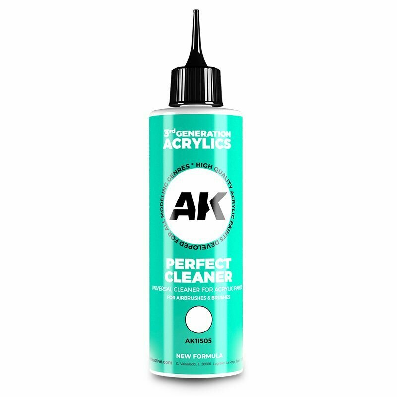 Очиститель для кистей и аэрографов AK Interactive - Perfect Cleaner (250ml)