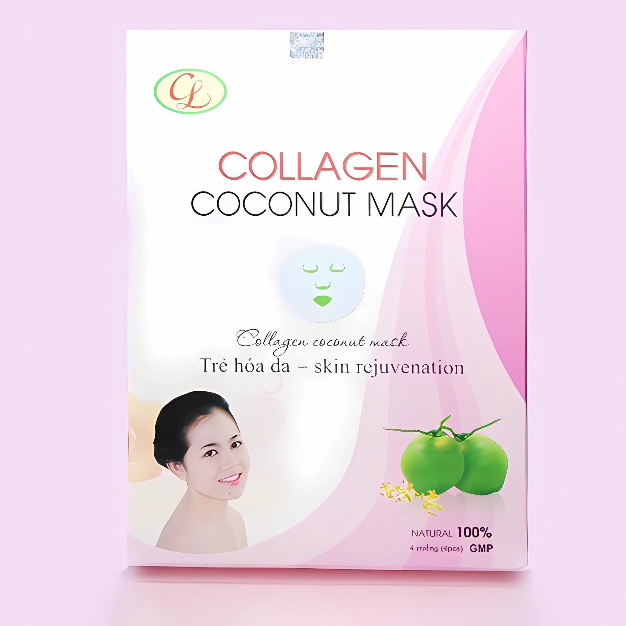 Маска для лица с кокосом и коллагеном Collagen Coconut Mask, 1 шт