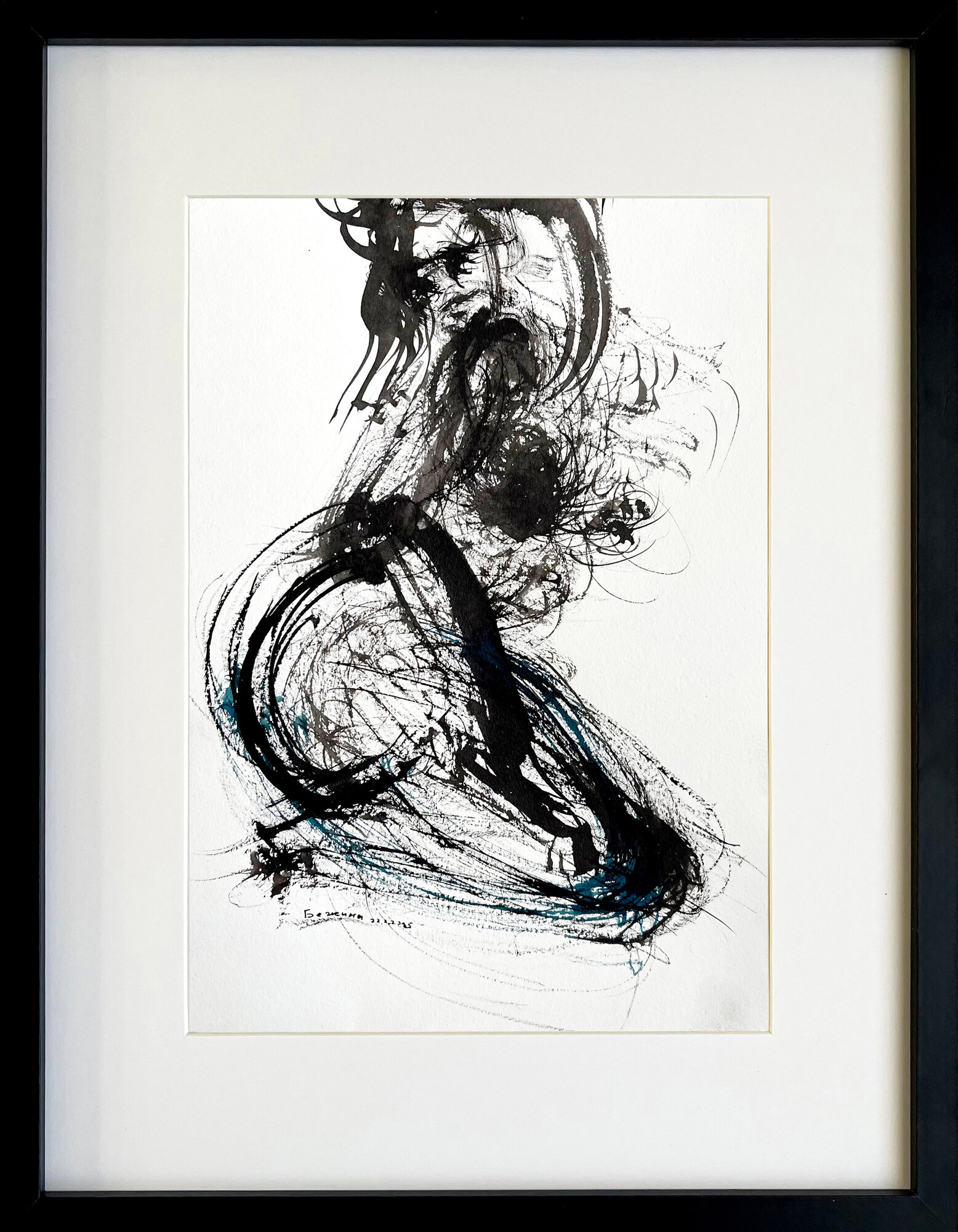 Картина на стену 42х32 см обнажённая 2 девушка ню, художник Ольга Бежина, акварель, бумага