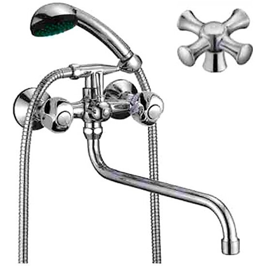 Смеситель для ванны D-lin с круглым изливом D140825, хром