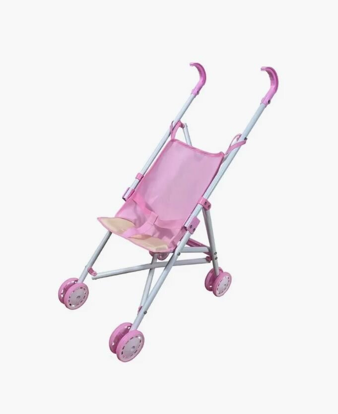 Коляска для кукол трость, прогулочная, цвет розовый H1016