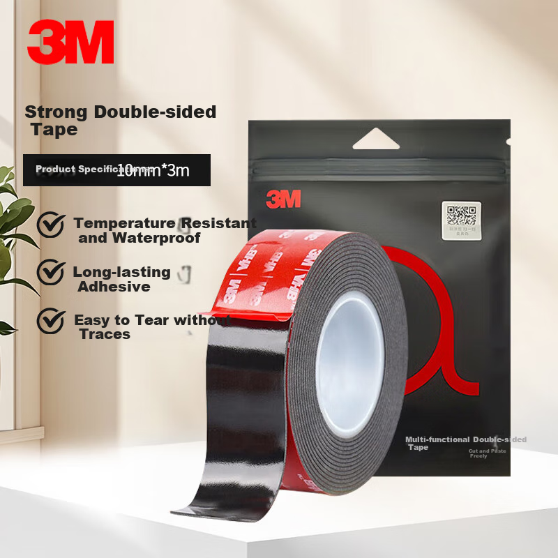 3M Double-sided Tape Strong No-trace Black High Temperature Resistant ETC Car Mount Bracket 5952 60MM*3M