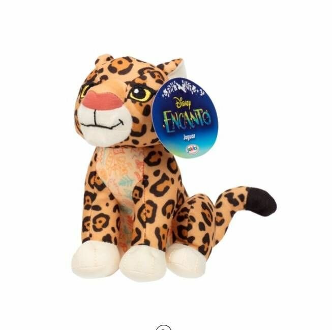 Мягкая игрушка Ягуар из мультфильма Энканто Disney, бежевая- черная