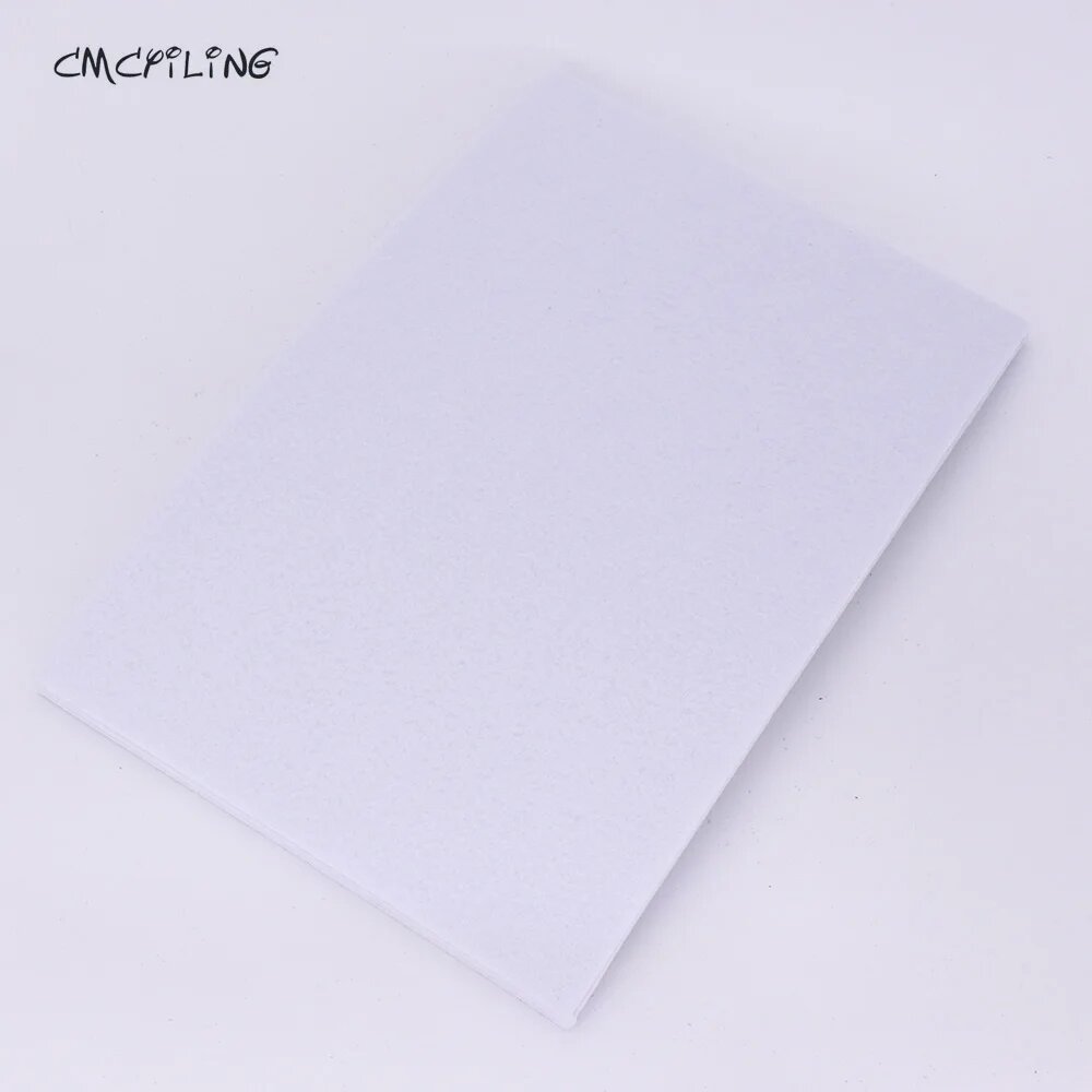 Фетр CMCYILING 2 мм белый черный набор 12 шт Белый, белый