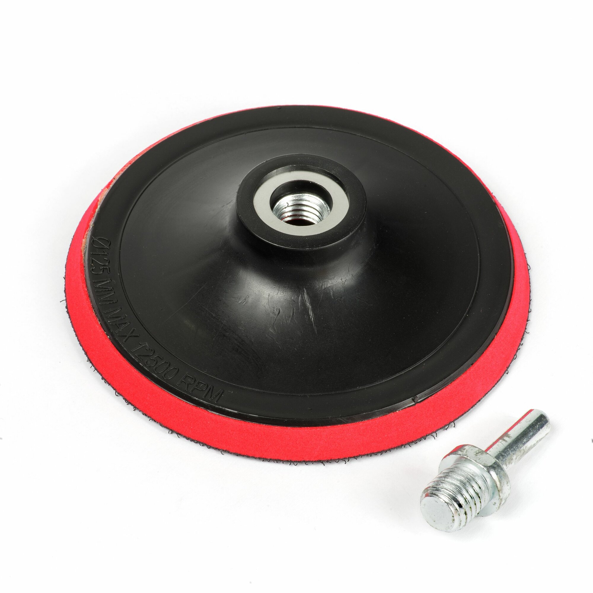 Тарелка опорная для АГШК (черепашки) для УШМ, пластик, посадка М14, 125 мм, с адаптером