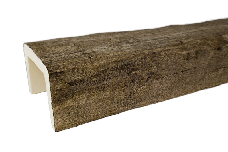 Балка из Полиуретана Уникс Классика Б3 Олива Д2000хШ200хВ130 мм Умеренная Обработка Топором.