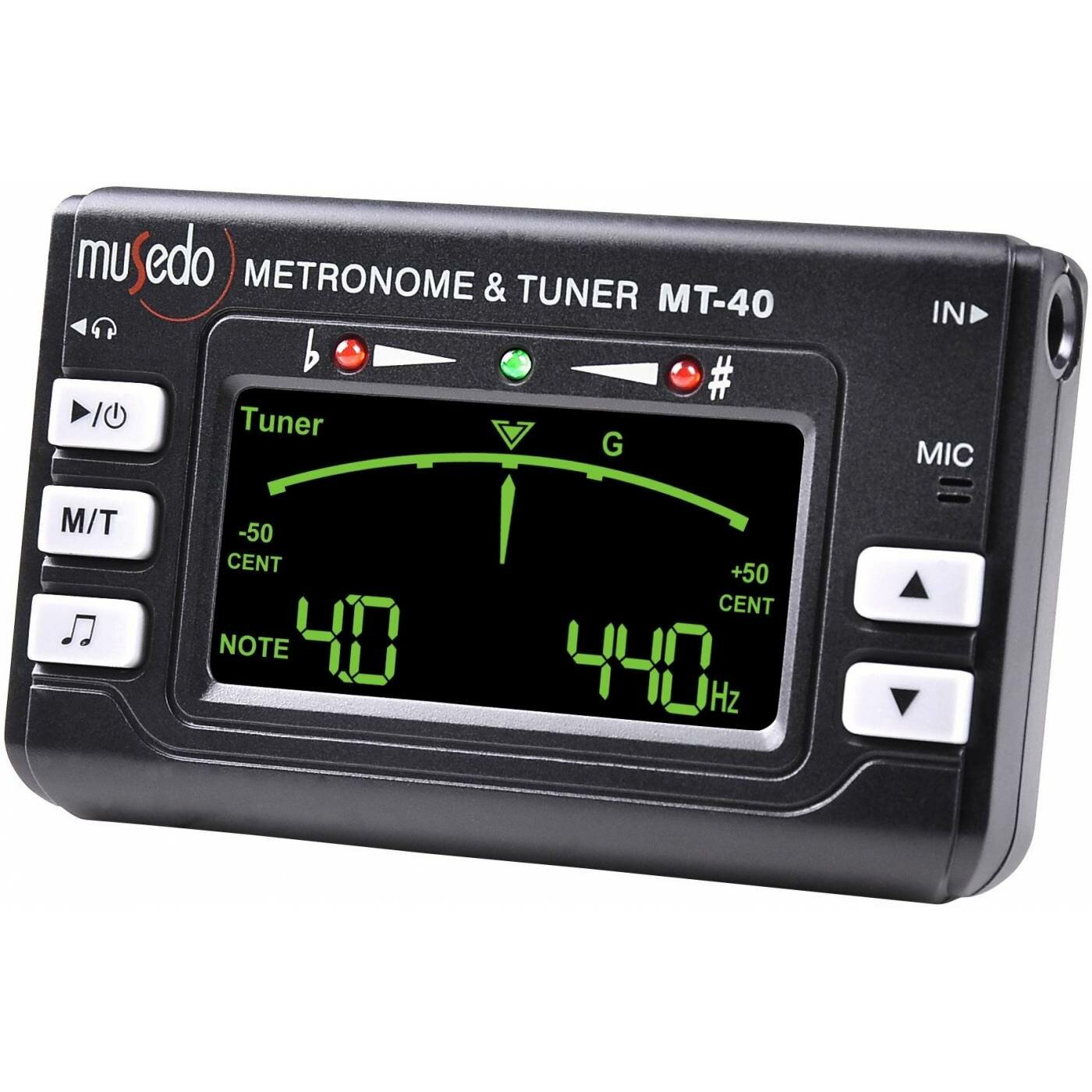 Musedo MT-40 профессиональный звукокорректор три в одном метрономе + тюнер + тон для гитары / баса / скрипки / укри