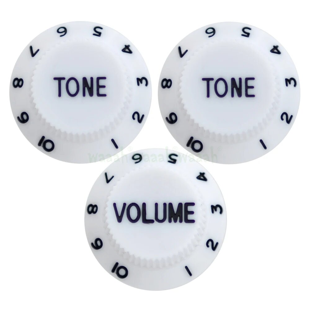 Waaah Guitar Control Knobs XN0025 White x Black