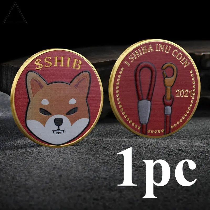 1 новый цифровой виртуальный памятный значок для собак Bitcoin, подходящий для сбора подарков