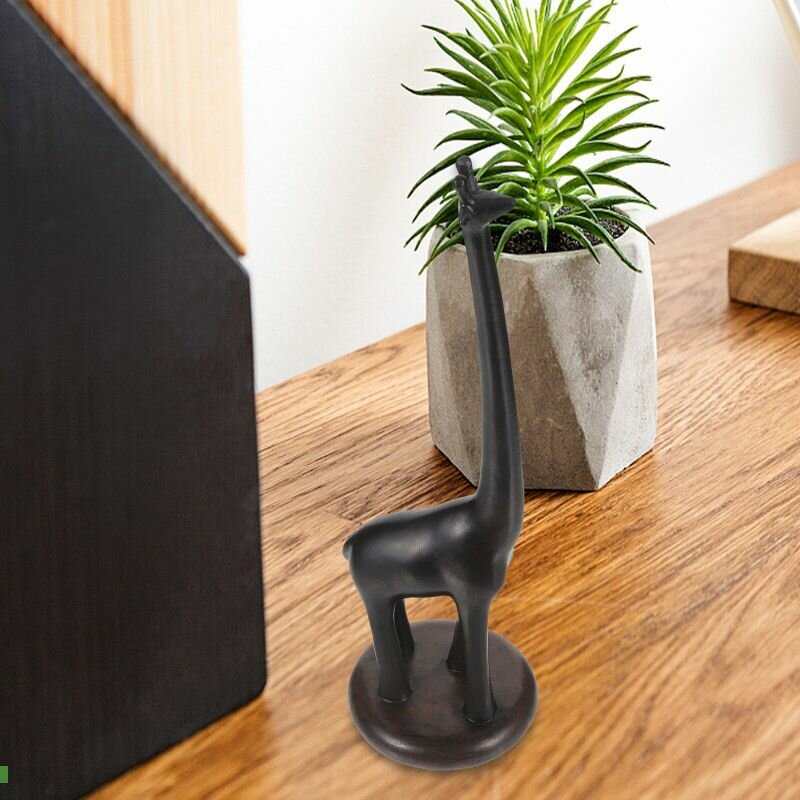 Подставка для бумажных полотенец в виде жирафа, туалетная, фермерская, черная, с ретро декором, многофункциональная полка для хранения