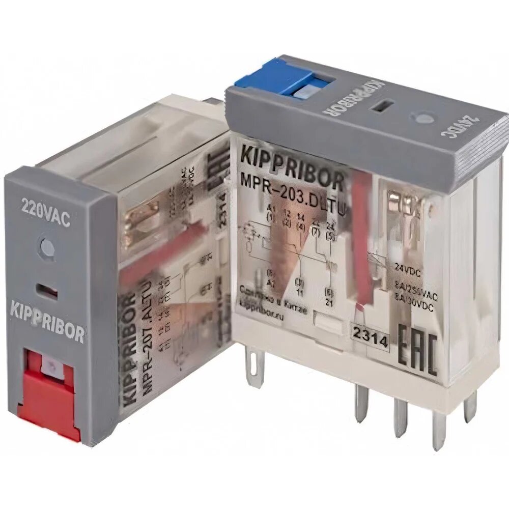 Промежуточное реле KIPPRIBOR Mpr-207. altu mpr, 8а, 220vac УТ-00000587