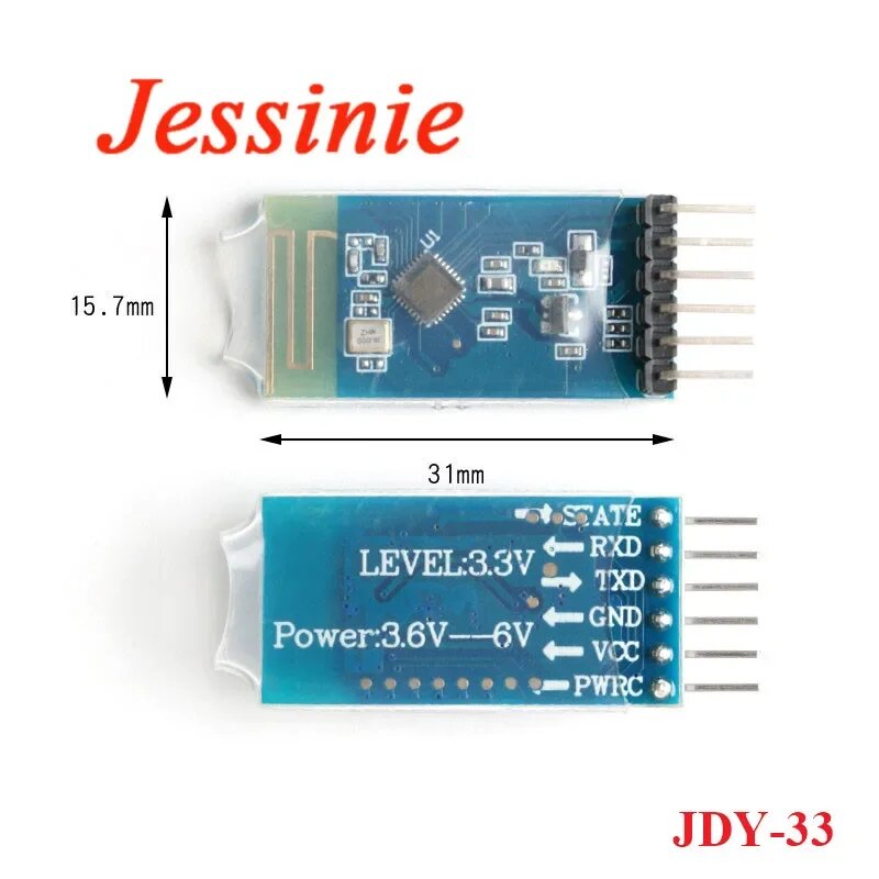 JDY-33 Двухрежимный ведомый модуль JDY 33 BLE 3.0 Последовательный порт SPP SPP-C, совместимый с рабным HC-05/06