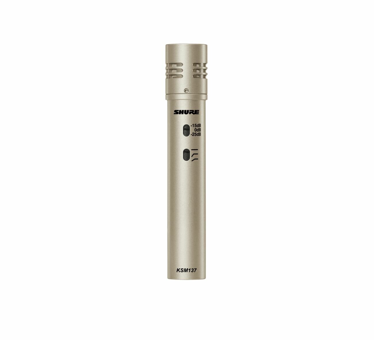 SHURE KSM137/SL Инструментальный конденсаторный микрофон кардиоидный, 20-20000 Гц, 14,1 мВ/Па