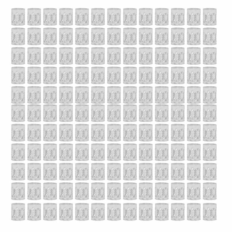 Кольца для дредов, сплав, для волос 100pcs, silver