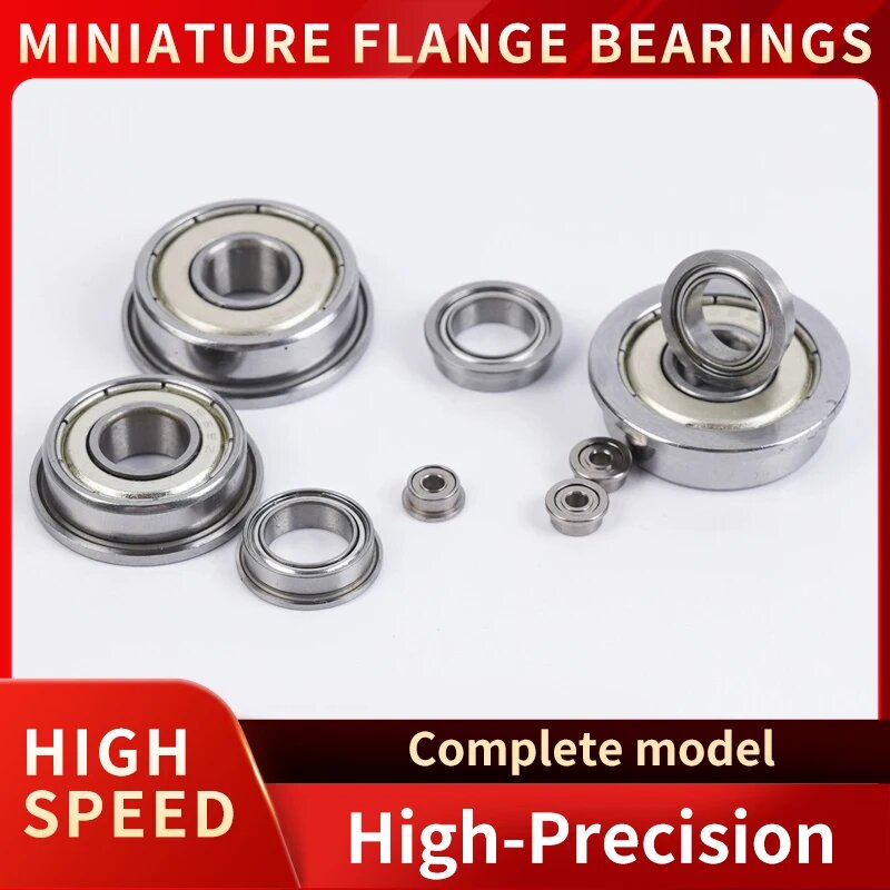 Миниатюрные фланцевые подшипники из стали F681X F682ZZ MF52ZZ MF52ZZ W3.2 MF62ZZ 5Pcs, FR1-5ZZ