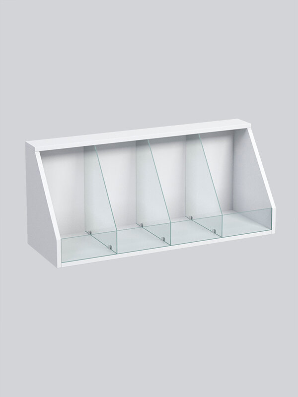 Конфетница №2 на полку для стеллажа, Белый. Производитель товара - компания Westcom.