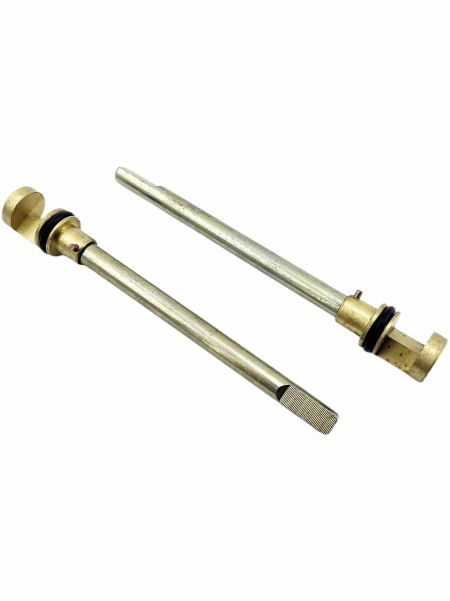 Шток регулировки воды (общ. L121.5 мм; шток L91.5 мм, 7.4 мм; втулка L20.5 мм, 15 мм)