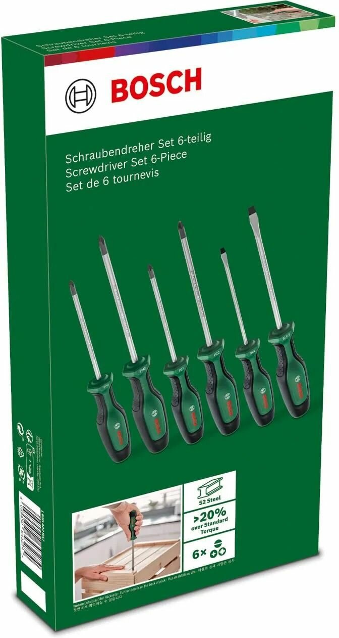 Набор отверток Bosch 1600A02BX7
