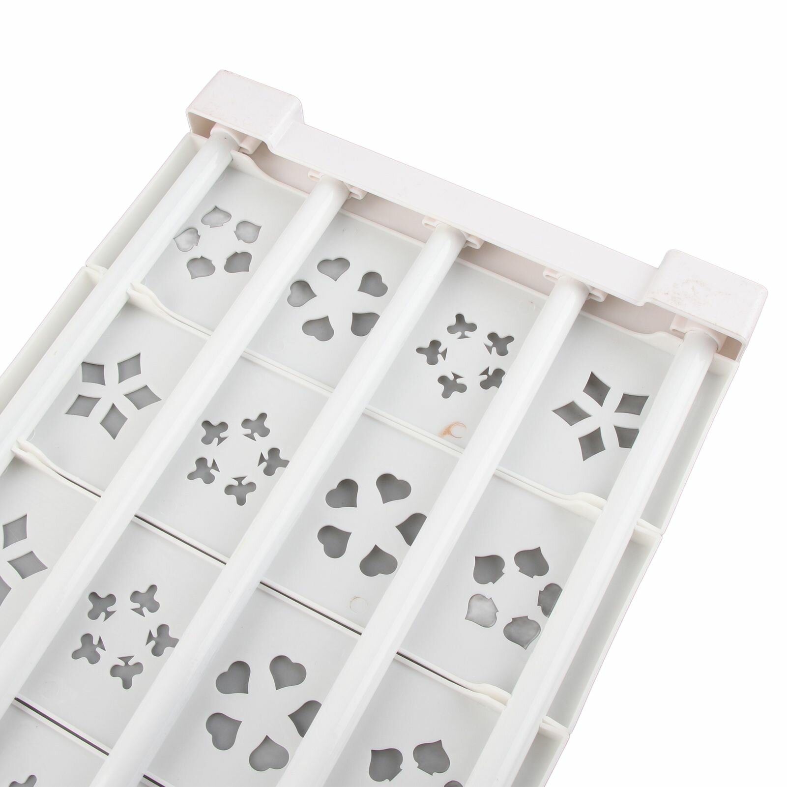 Белая расширяемая натяжная полка для шкафа без сверления Телескопическая натяжная полка для гардероба-органайзер-разделитель Ширина 24 см 75 120 см/длина 29,5 47,2 дюйма