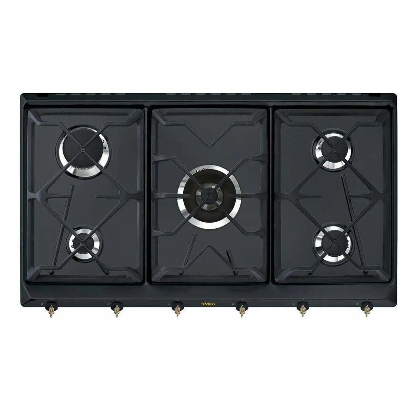 Варочная панель газовая Smeg SRV896AOGH, антрацит