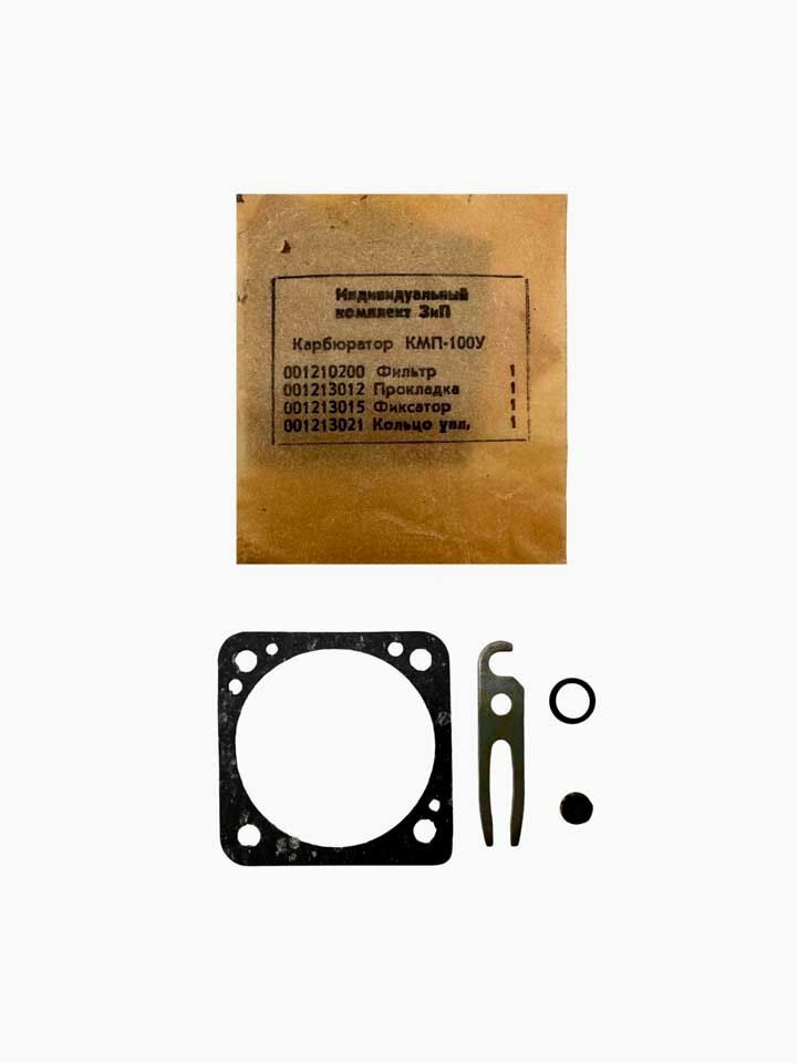 Ремкомплект карбюратора на бензопилу Урал малый (фильтр капелька)