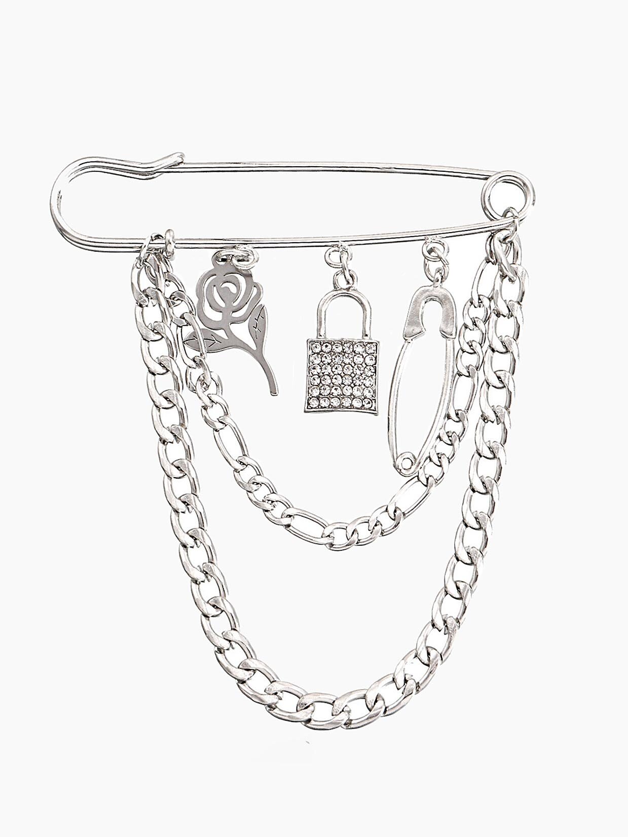 Брошь, циркон