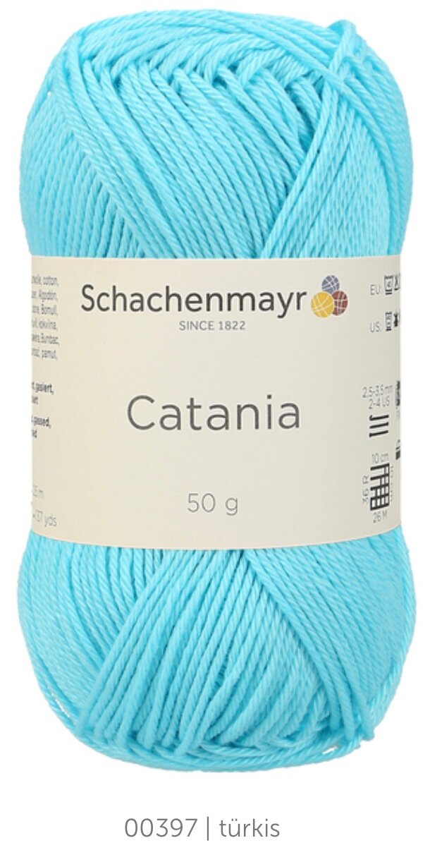 Catania /Катания/ пряжа Schachenmayr Originals, MEZ, 9801210 (00397, turkis, голубой)