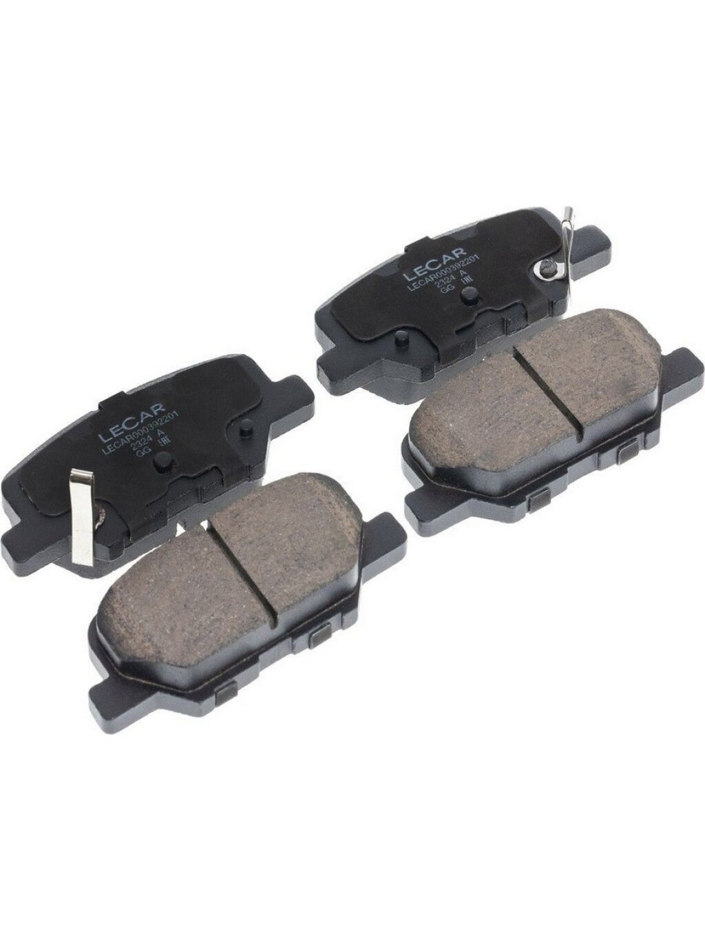 Колодки тормозные дисковые задние т/с Akebono LECAR LECAR000392201