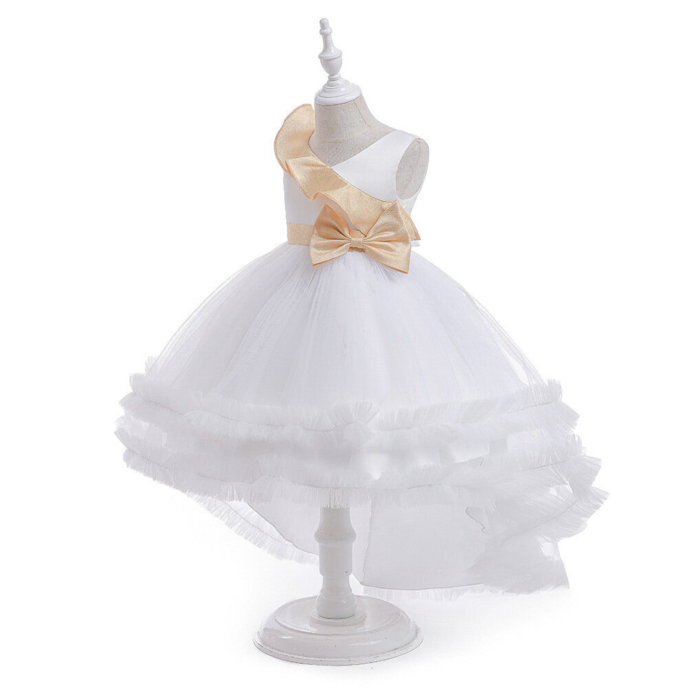 Платье принцессы, для девочек, со шлейфом